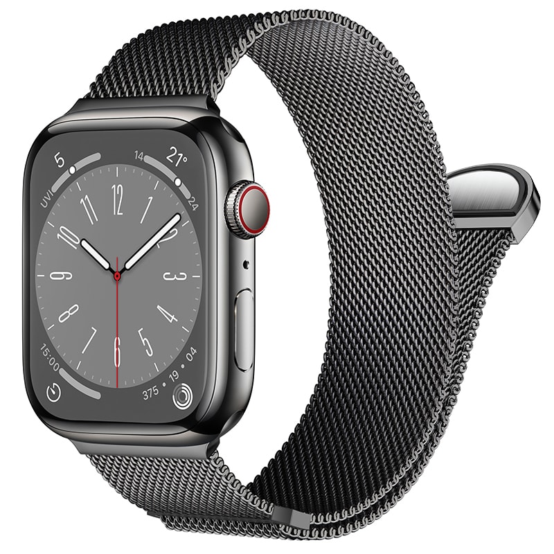 Apple Watch Series 11 46mm Reim Milanese Loop Graphite Apple Watch ...
